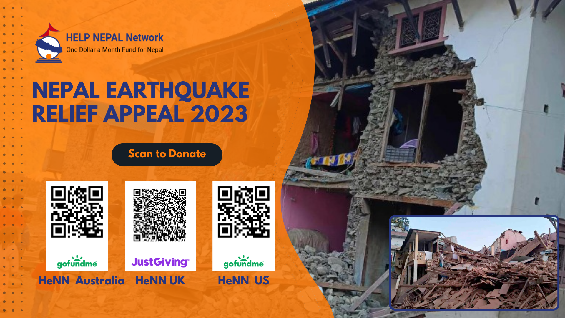 Nepal Earthquake Relief Appeal 2023 – Help Nepal Network